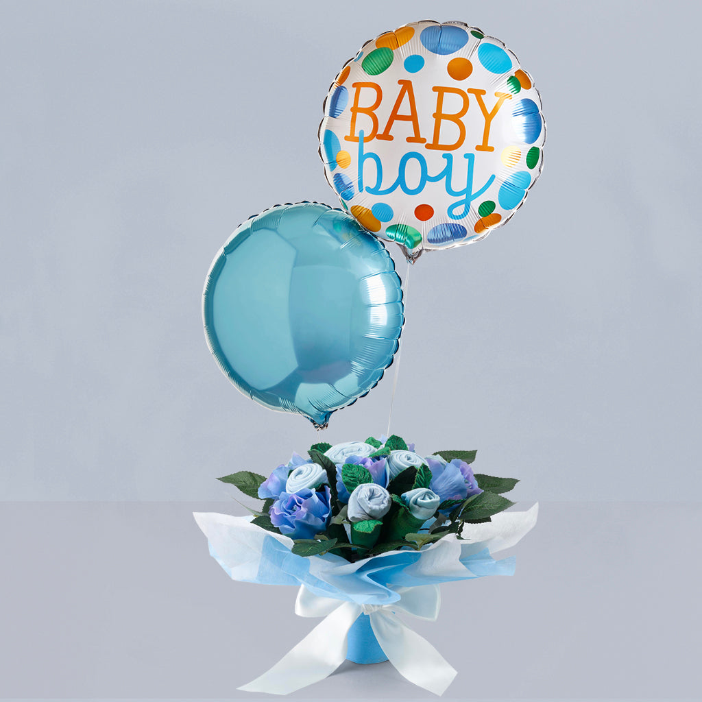 Baby Boy Balloons Baby Boy Style 2 Balloons Filled With Hilium