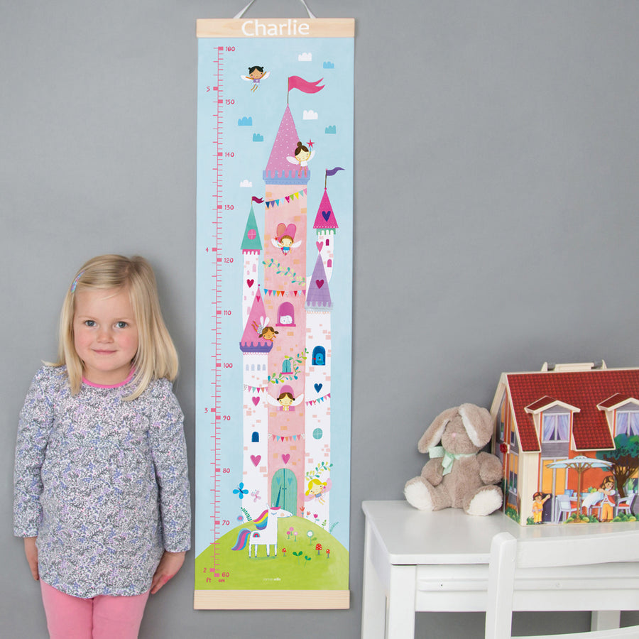Personalised Fairy Castle Height Chart | Height Charts | Babyblooms