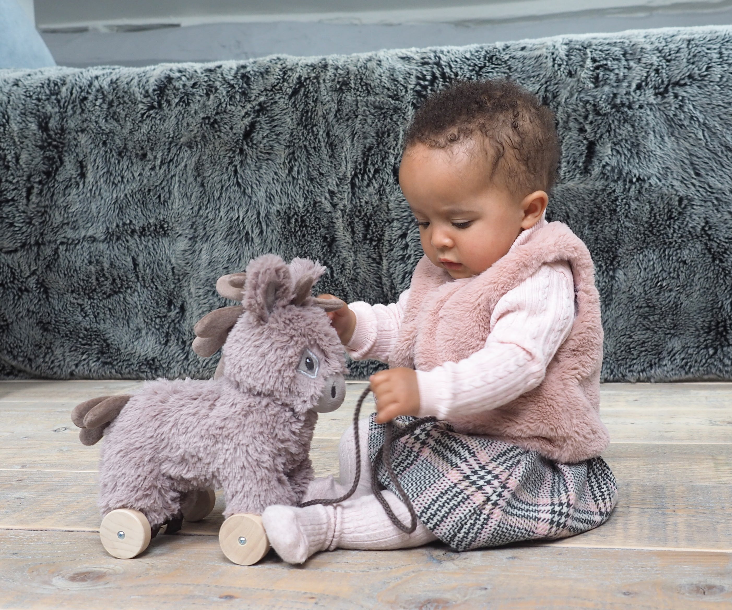 Norbert Donkey Pull Along Toy | Babyblooms | 2-In-1 Toy | Soft Toys