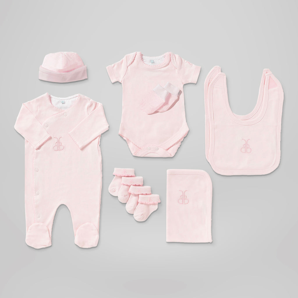 Luxury Pink Baby Clothes Bouquet | New Baby Girl Gift – Babyblooms
