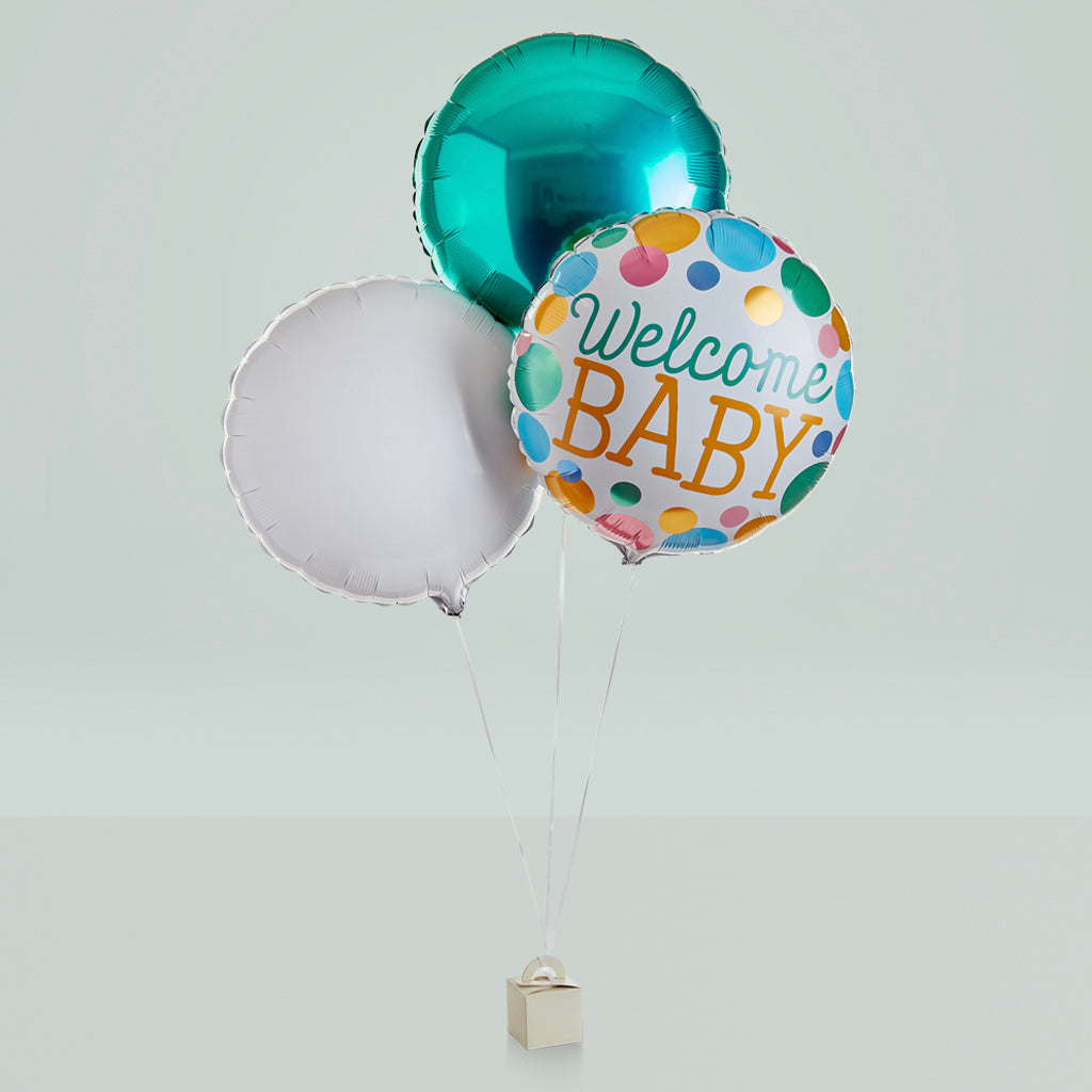 Welcome Baby Balloon Trio | Baby Balloons | Baby Gifts – Babyblooms