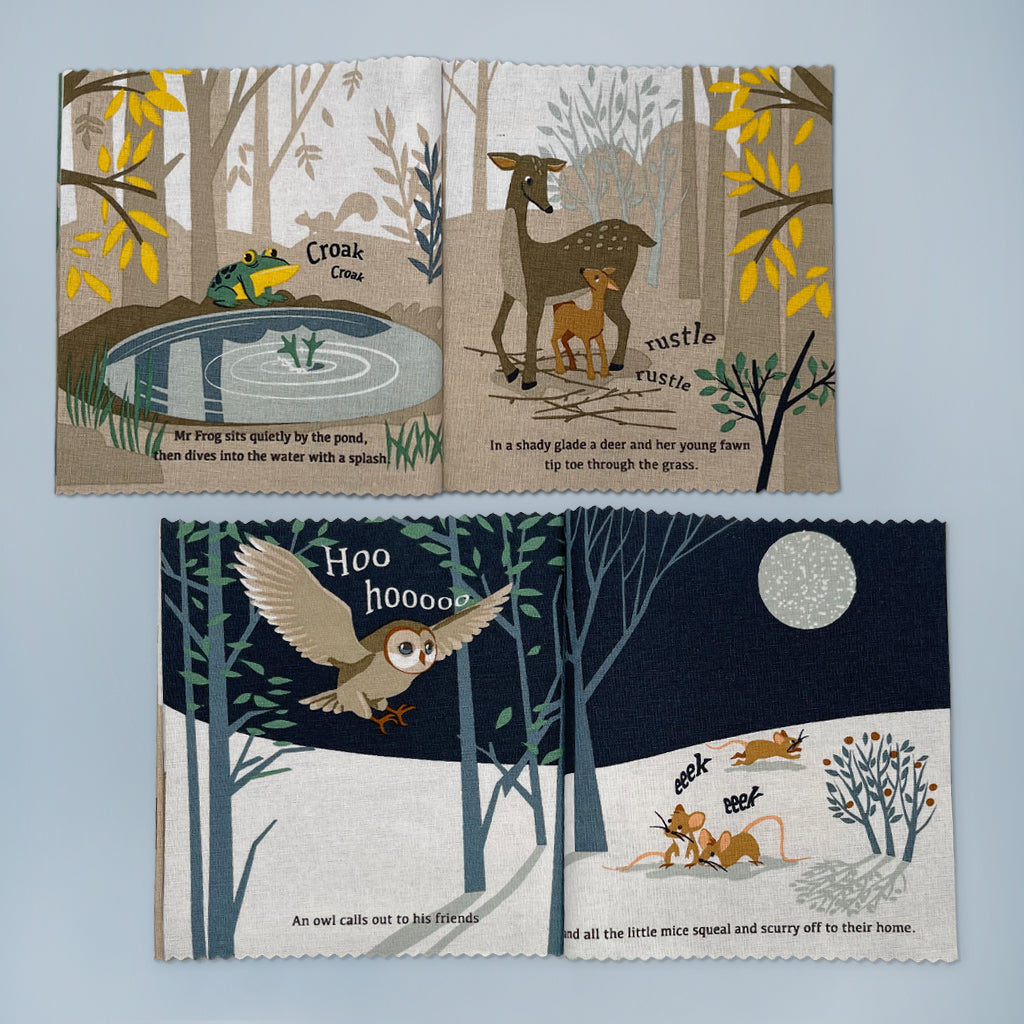 Personalised Woodland Hush Rag Book | Gifts for Children | Babyblooms