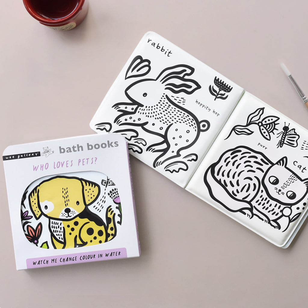 Who Loves Pets? Bath Book | Bathtime Gifts | Babyblooms